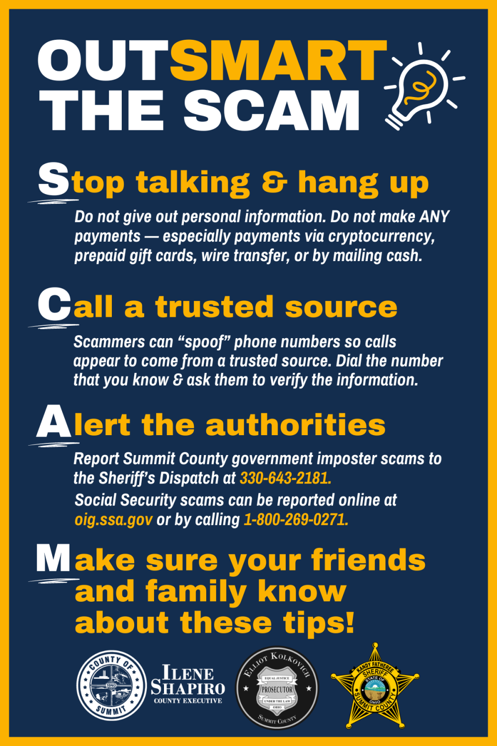 2024 Stop the Scam | Direction Home Akron Canton